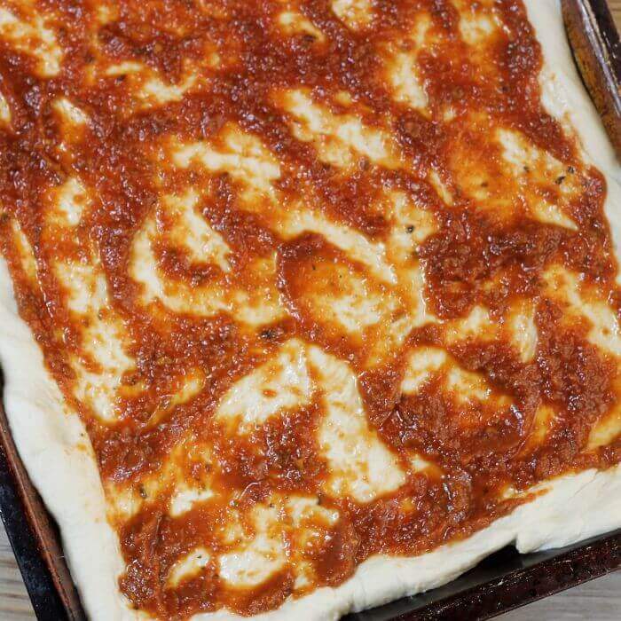 Meat Lovers' Sheet Pan Pizza - Words of Deliciousness